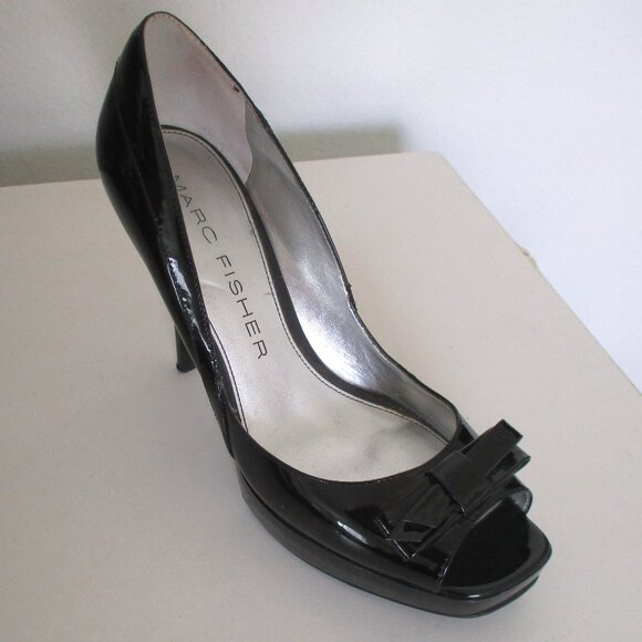 Marc Fisher | Shoes | Marc Fisher Womens Black Patent Leather 5 ...